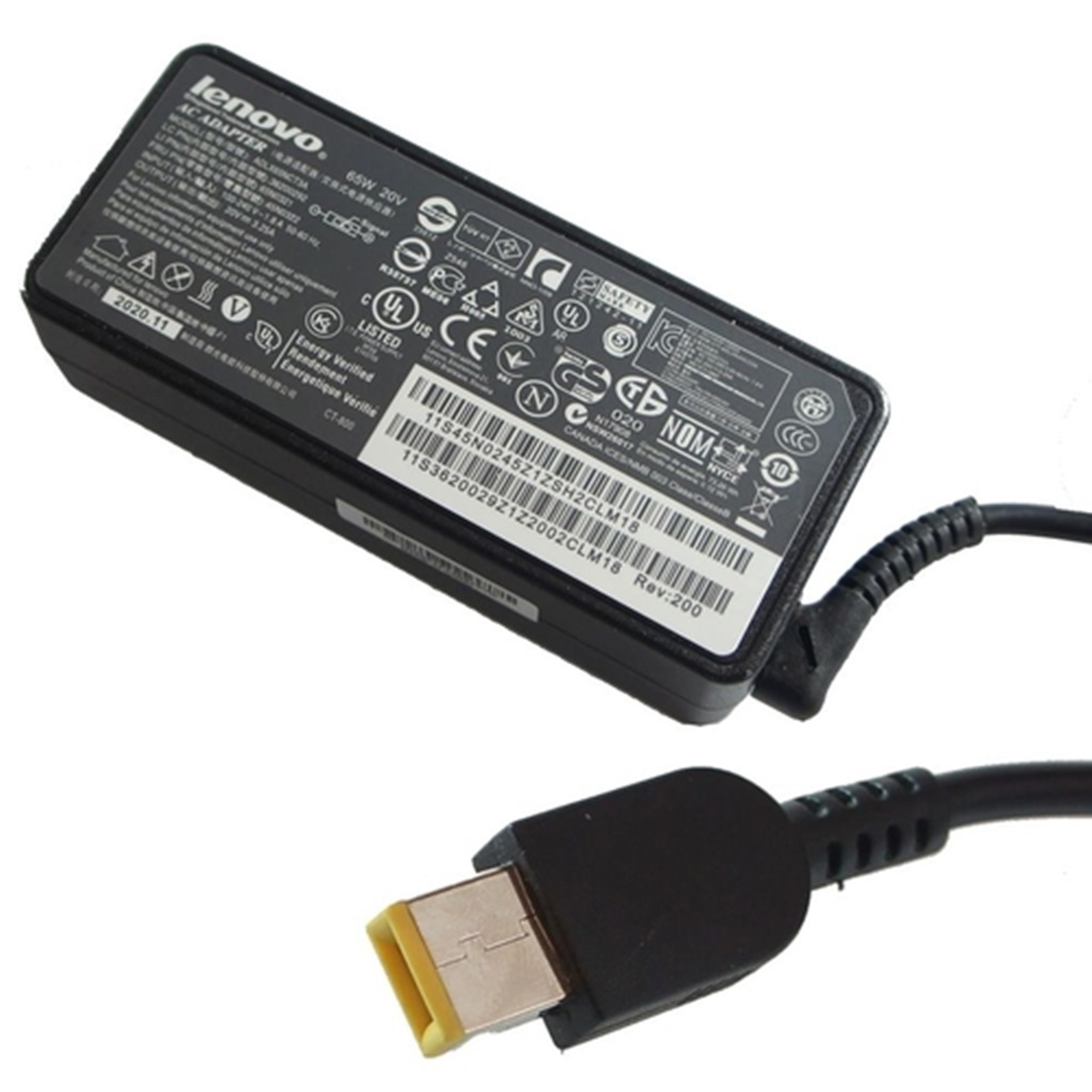 Fonte carregador notebook Lenovo plug USB Ideapad 20V 3.25A 65W | Shopee Brasil