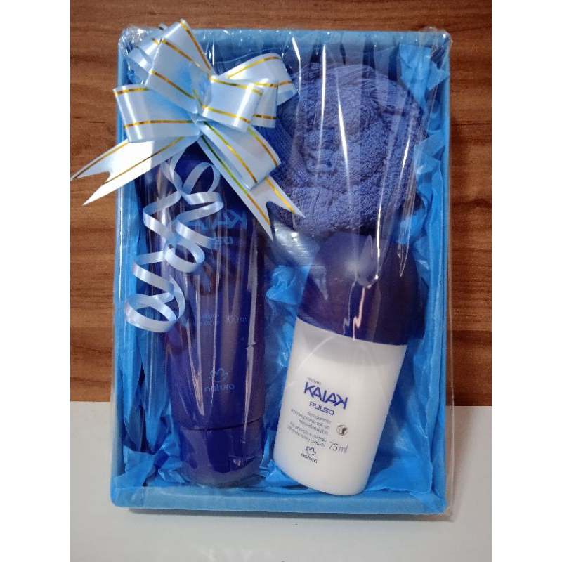 Kit Presente Shampoo Kaiak Pulso Masculino Cabelo e Corpo Natura ...