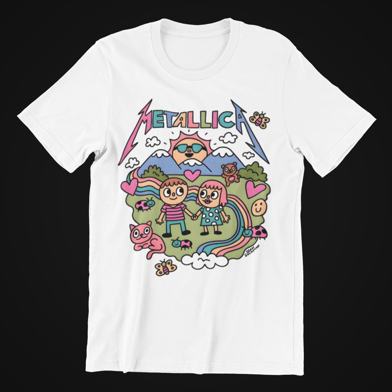 Camiseta unissex Metallica cute Sean Solomon | Shopee Brasil
