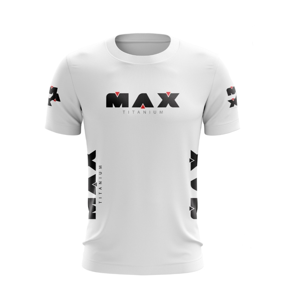 Camiseta Dry Fit Oficial - Max Titanium Esportiva Treinos | Shopee Brasil