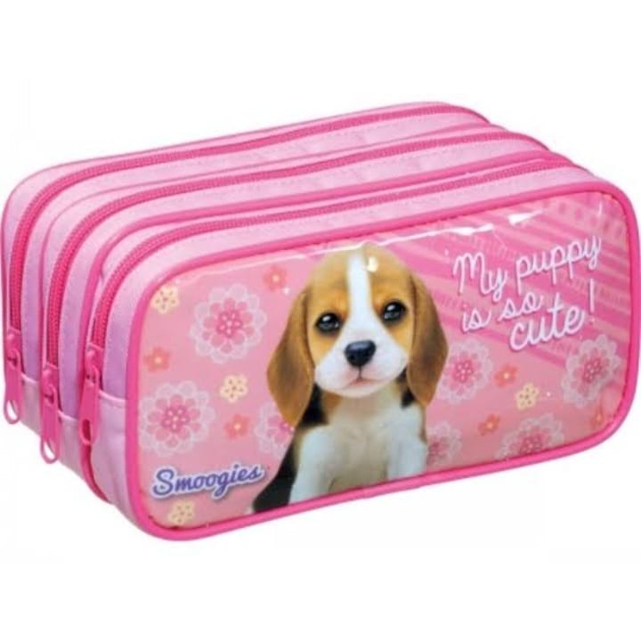 Estojo Triplo Escolar Smoogies My Puppy Foroni | Shopee Brasil