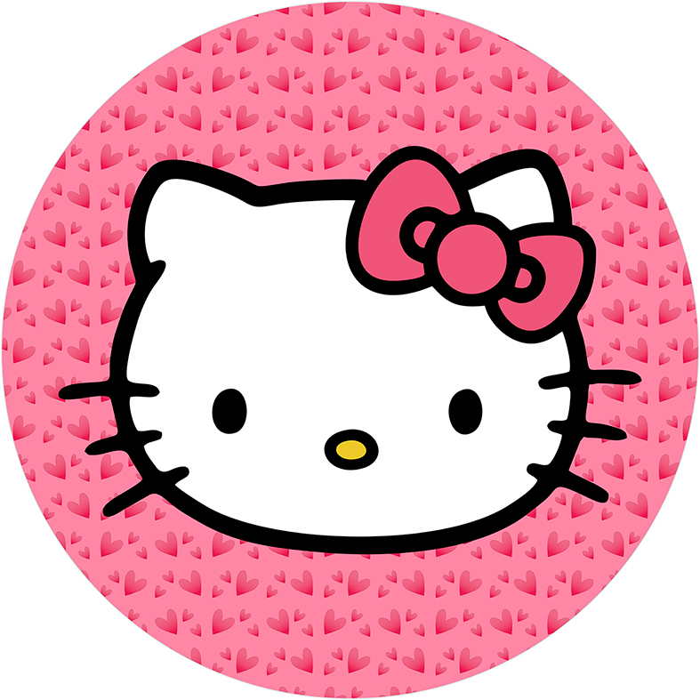 Painel Redondo Tecido Sublimado Hello Kitty C/elástico 150x150cm ...