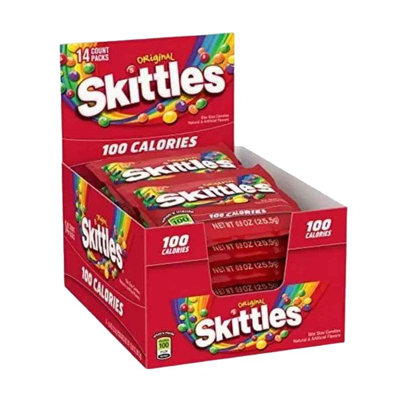 Caixa/ Display Skittles Bala Mastigável - 14 pacotes de 38g - Sabor ...