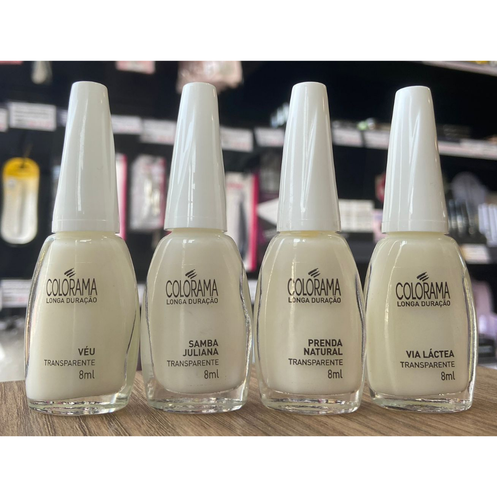 Kit Esmaltes Colorama Brancos Transparentes | Shopee Brasil