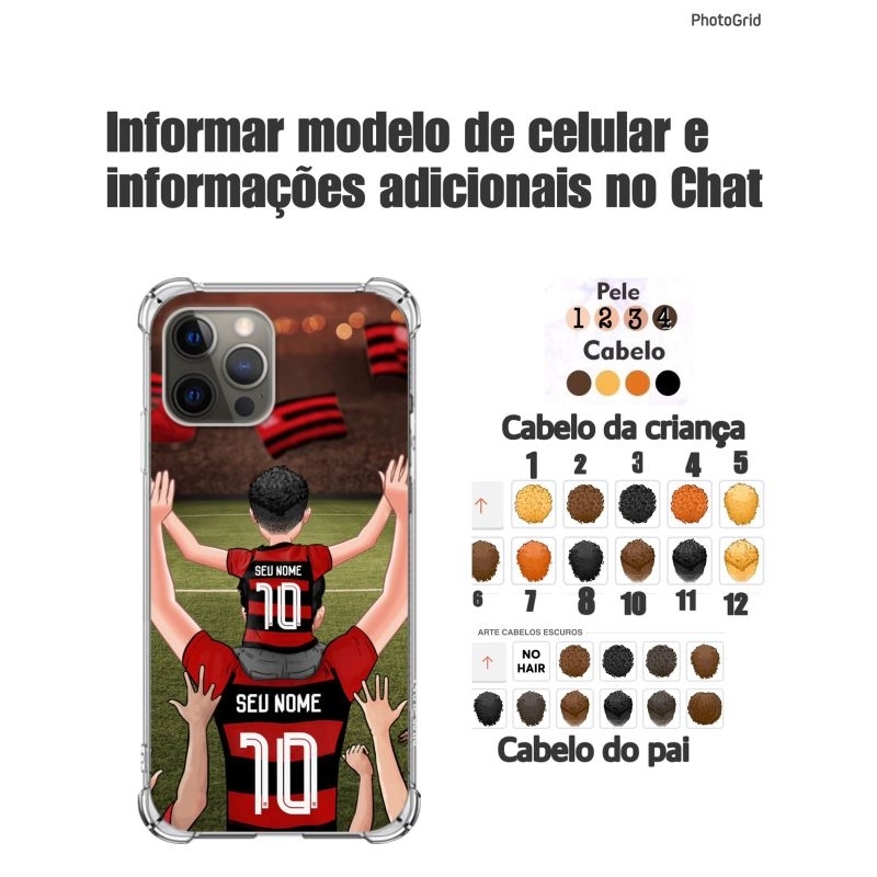 Capa Capinha Personalizada Flamengo Torcedor Pai e Filho Rubro-negro ...