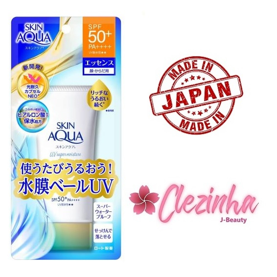 Protetor Solar Skin Aqua Super Moisture Essence SPF50+ 80g - Made in ...