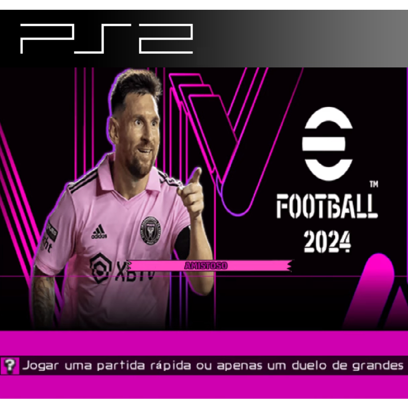 PES 2024 Jubinha Games PS2 Patch | Shopee Brasil
