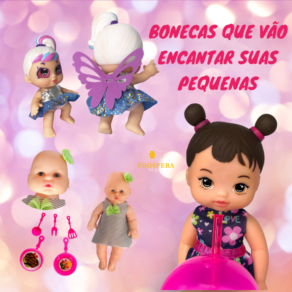 Bonecas super poderosas Babidu Hannah Boneca Jardim de Anjos divertidas ...