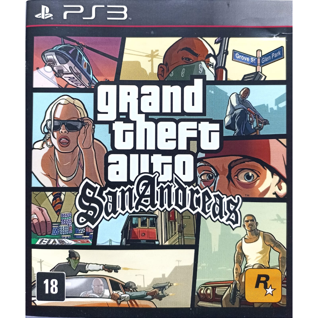 GTA San Andreas PS3 Original Mídia Física Pronta Entrega | Shopee Brasil