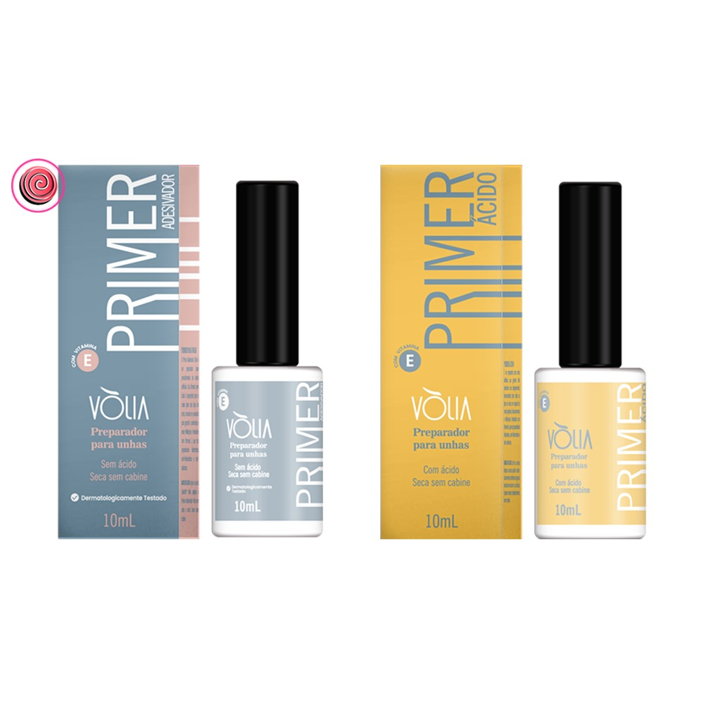 Primer Vólia 10ml - (á sua escolha - primer adesivador ou primer com ...