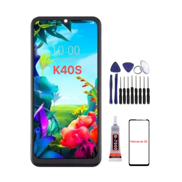 Tela Frontal Touch Display Lcd LG K40s X430 X430EMW Com Aro e Sem Aro Original Pronta Entrega ...