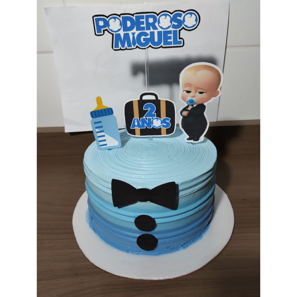 Topo de Bolo Poderoso Chefinho Topper de Bolo Mini Chefe Personalizado ...