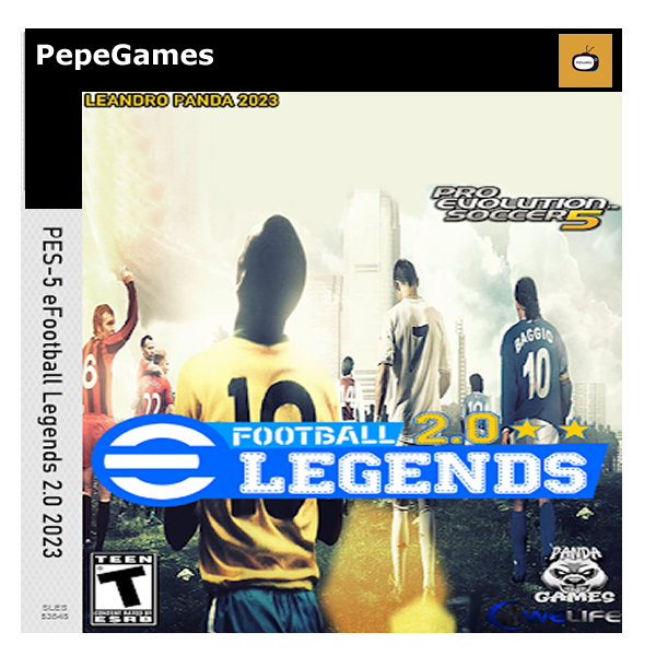 PES-5 eFootball Legends 2.0 2023 - Dvd Patch Ps2 Play 2 | Shopee Brasil