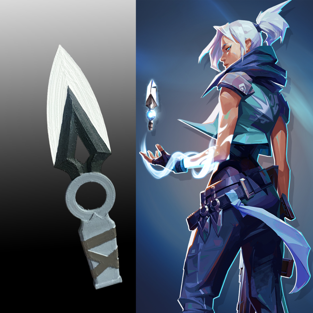Kunai / Faca / Adaga Da Jett - Valorant Base Mesa Decoração Cosplay ...