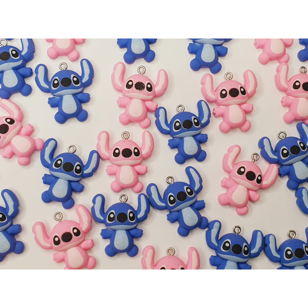 Pingente Stitch em resina 10/20 unidades | Shopee Brasil