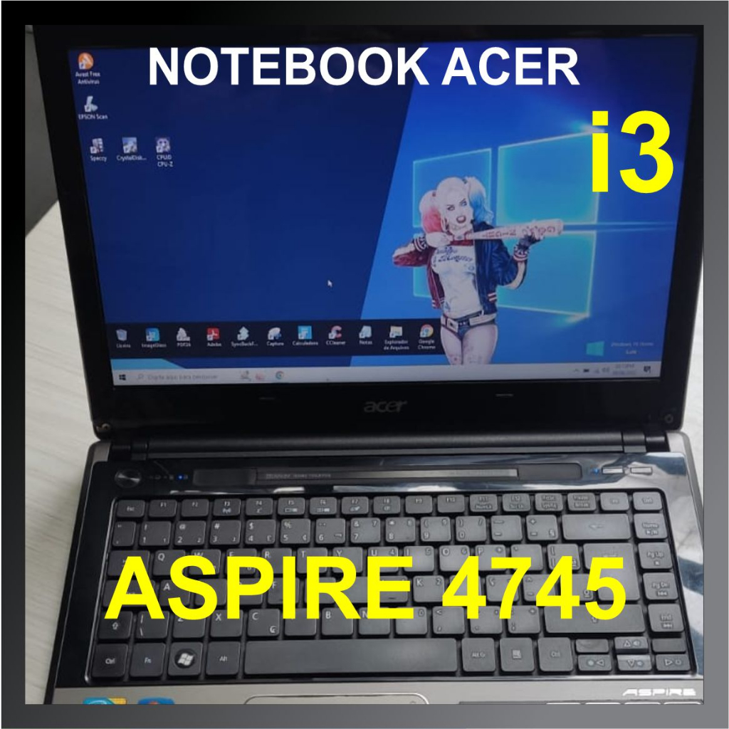 NOTEBOOK ACER / ASPIRE 4745 / i3 / 4GB / 320GB / USADO | Shopee Brasil