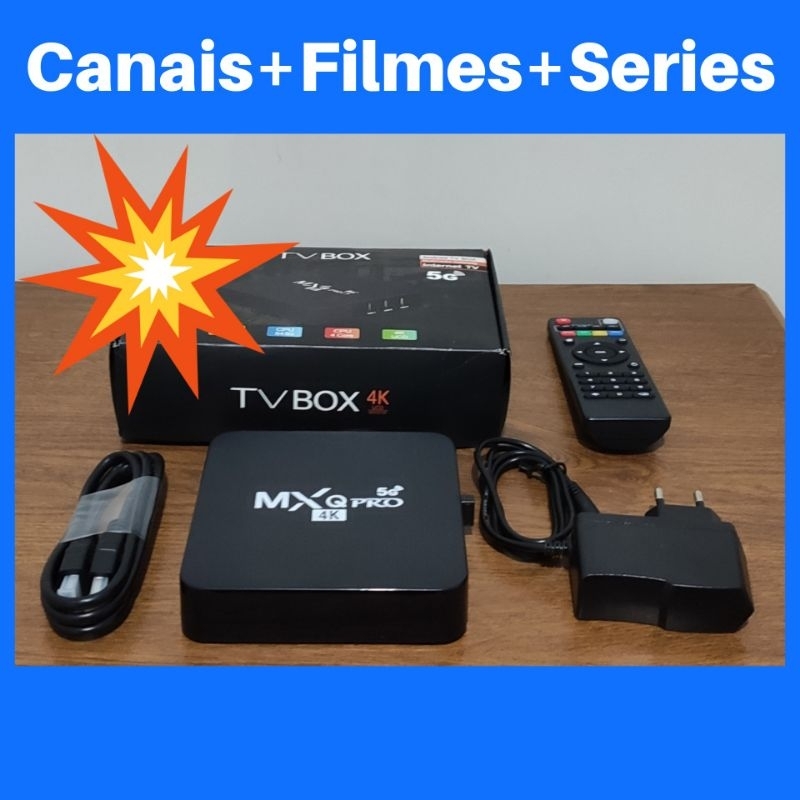 Smart Box Tv 4K Com Sistema Htν H8 Vitalicio | Shopee Brasil