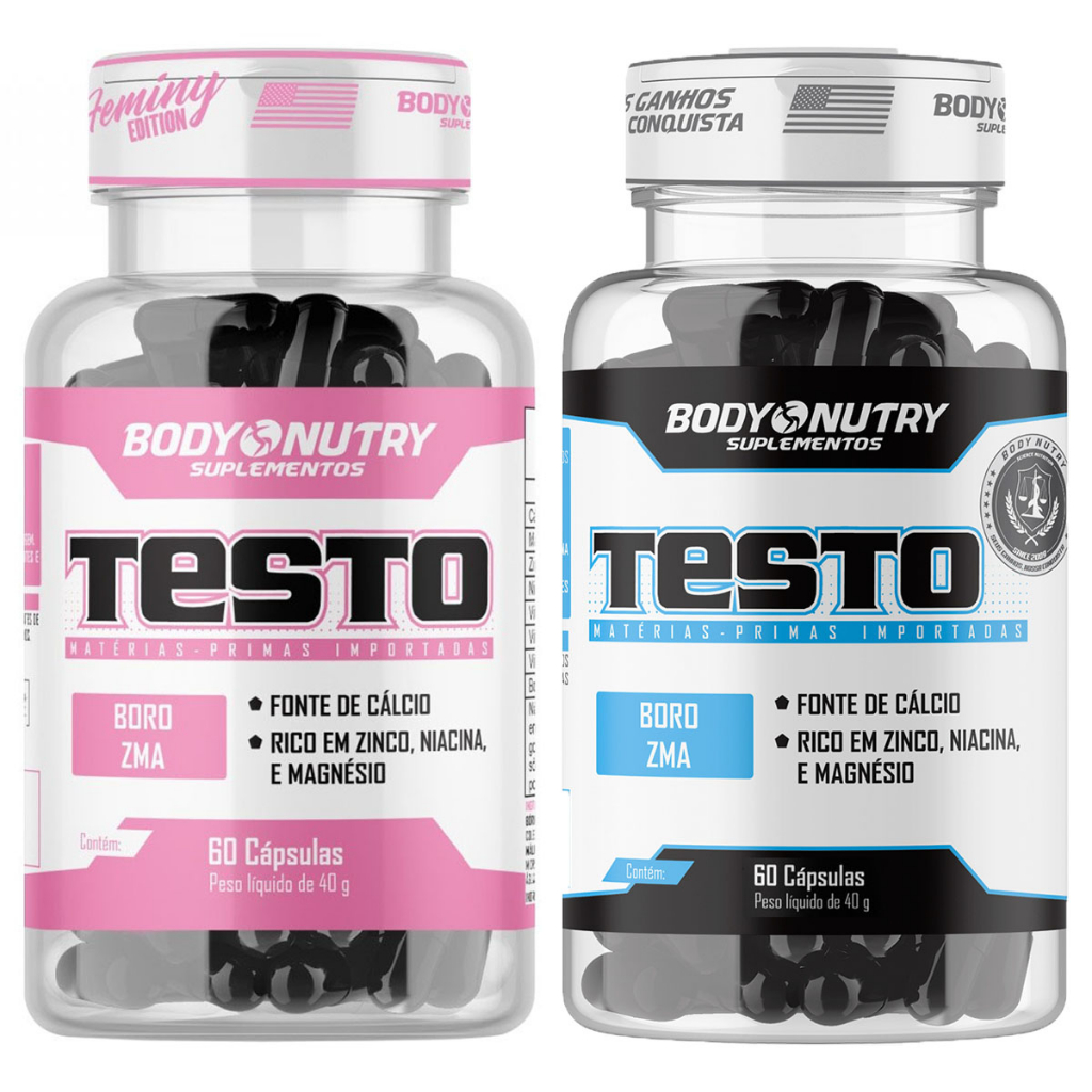 Kit Suplemento Testo Feminino + Testo Masculino 60 cápsulas Pré ...