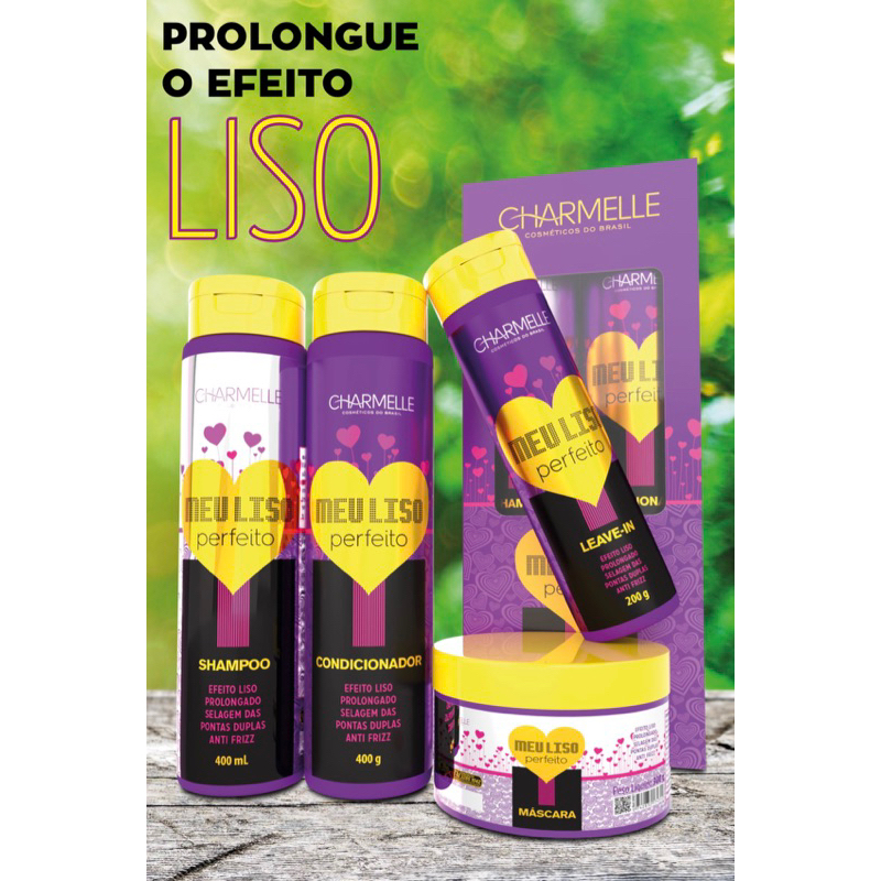 Kit Meu Liso Perfeito Charmelle (4itens) | Shopee Brasil