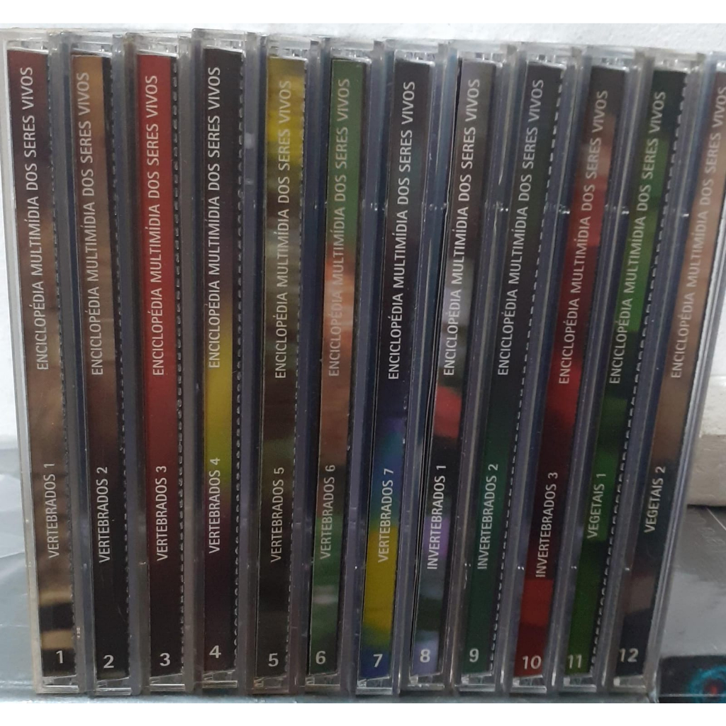 CD-ROM- ENCICLOPÉDIA SERES VIVOS-FOLHA- 12 DISCOS CD-ROM- ORIGINAL-1998 ...