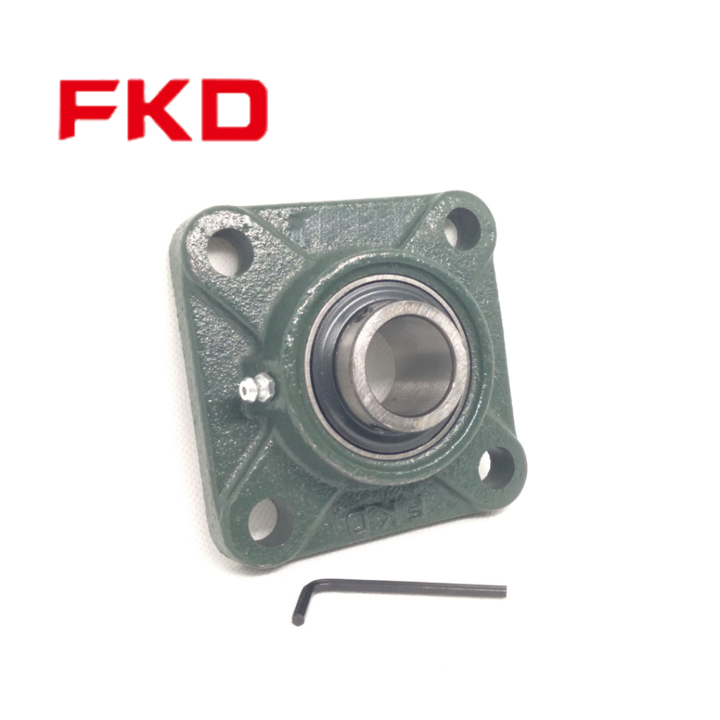 Mancal 4 Furos F206 + Rolamento Uc206-18 1 1/8 - 28,57mm | Shopee Brasil