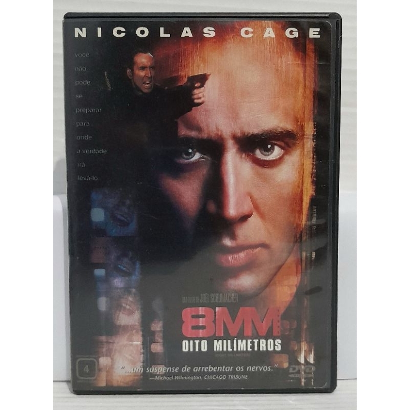 Dvd 8MM - Oito Milímetros - Nicolas Cage (Original/Usado) | Shopee Brasil