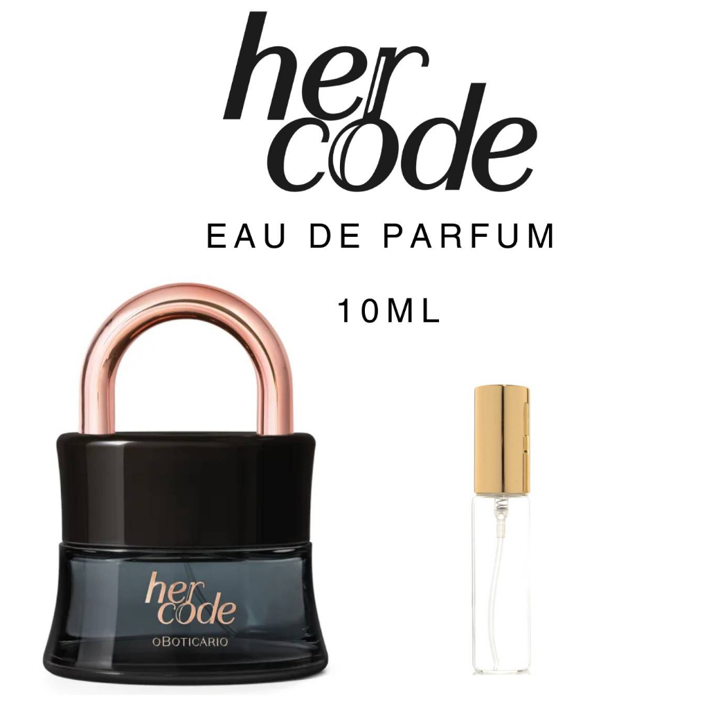 Her Code 10ml Boticário Eau de Parfum Feminino Original de Caixa ...