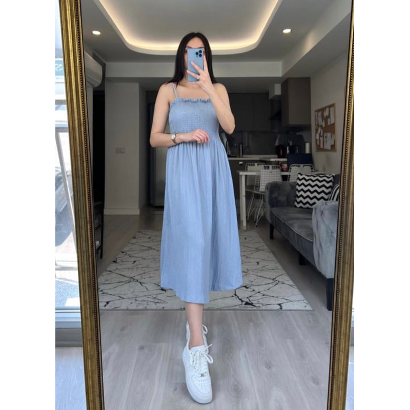 Vestido Feminino Harieta Viscolinho Midi | Shopee Brasil