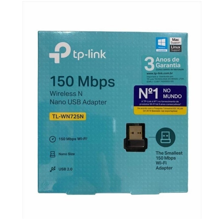 Adaptador Wireless Usb Tp Link Wn-725n 150mbps Nano Adaptador WiFi USB ...