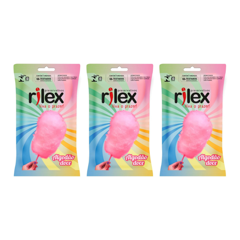 Kit 3 Pacotes de Preservativo Rilex | Shopee Brasil
