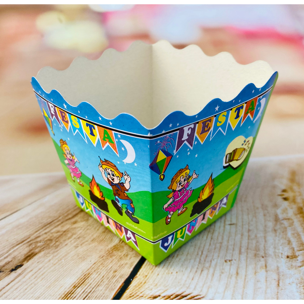KIT Cachepo 9X9X7 Cm Tema Festa Festa Junina ( Tema Festa ) cachepo ...