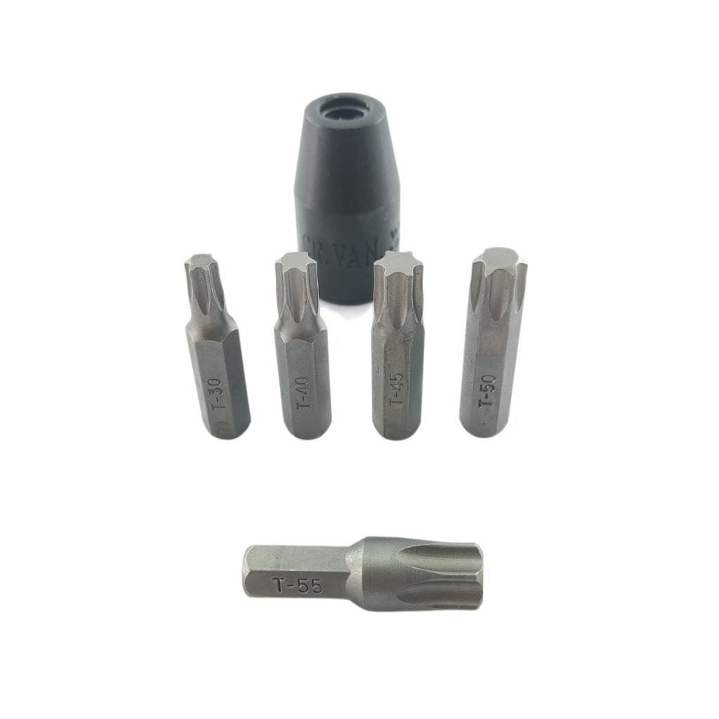 Kit Jogo Bits Torx Impacto 1/2 T30 T40 T45 T50 T55 | Shopee Brasil