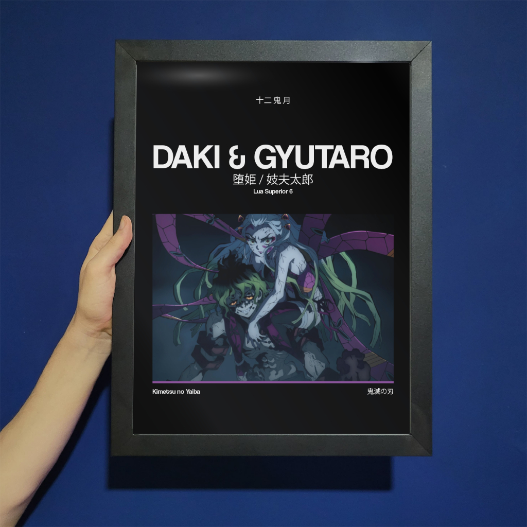 Quadro - Kimetsu no Yaiba Demon Slayer Anime - Lua Superior 6 Daki ...