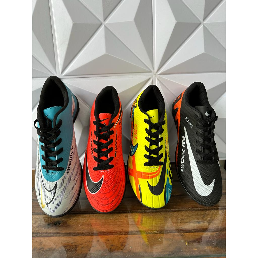 Tenis Chuteira Masculina Society Grama Sintética Futebol CR7 Lançamento ...