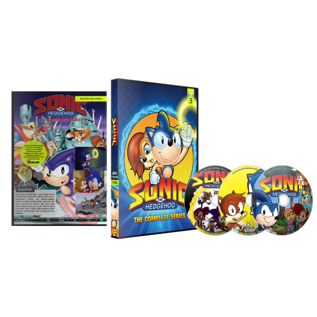 Dvd Sonic The Hedgehog Série Completa Dublado | Shopee Brasil