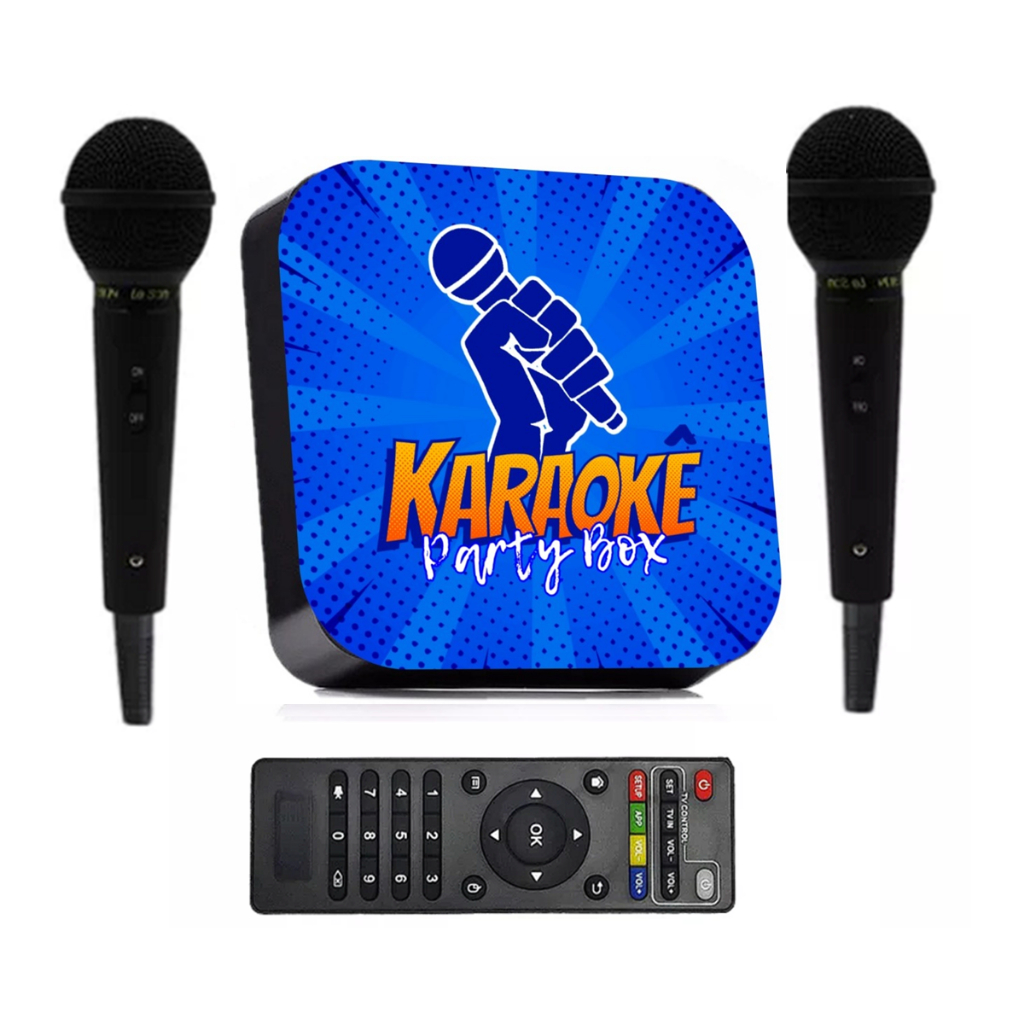 Karaoke Com Pontuação +de 1000 Músicas +2 Microfones Party Box Cor Azul ...