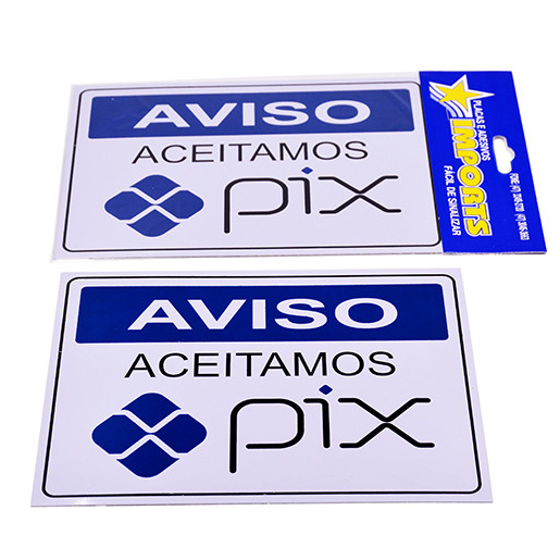 PLACA AVISO ACEITAMOS PIX | Shopee Brasil PLACA AVISO ACEITAMOS PIX | Shopee Brasil