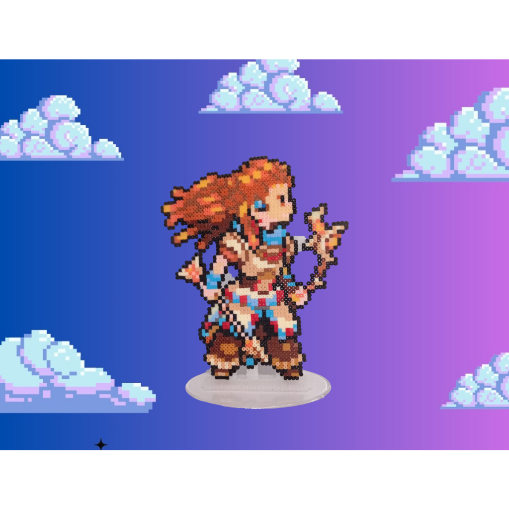 Totem / Ímã Aloy de Horizon em Pixel art | Shopee Brasil