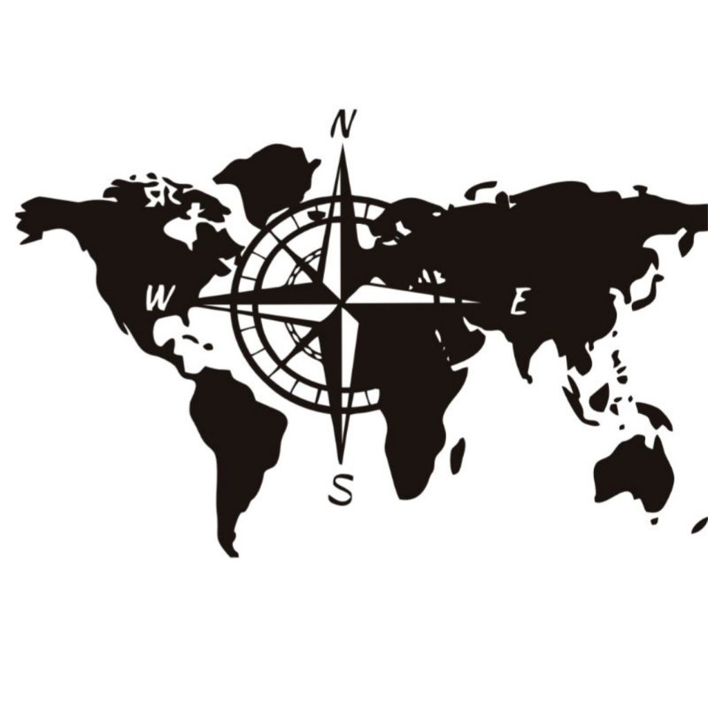 Adesivo mapa mundi para moto/ carro/ caminhão/ decoração | Shopee Brasil