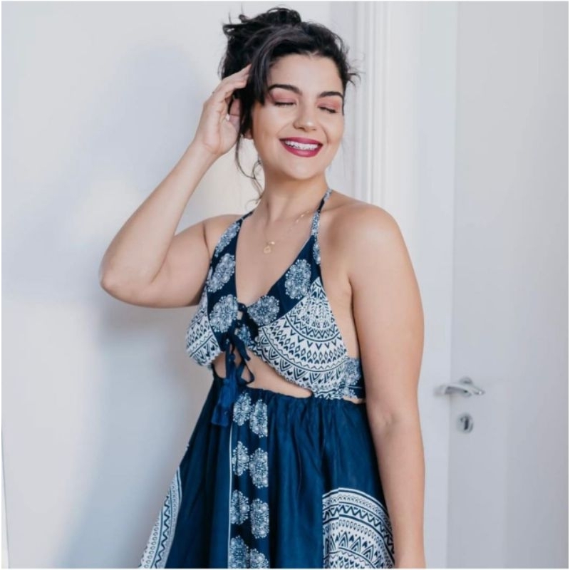 vestido com pontas nas laterais moda praia | Shopee Brasil