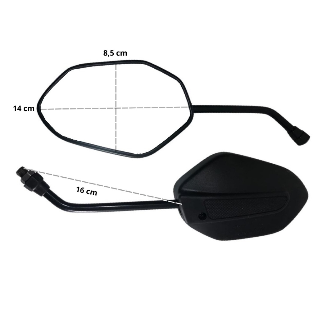 Retrovisor Fan 160 Titan 160 Start 160 Today ML 125 FAN 150 TITAN 150 ...