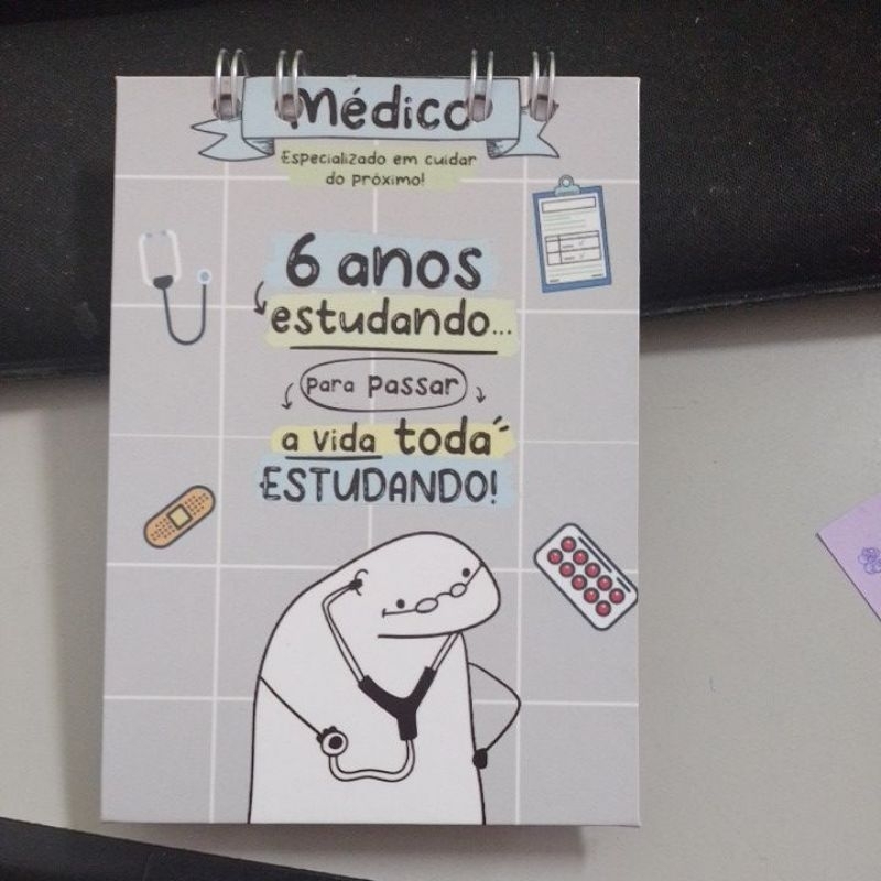 Bloco de Anotações Flork Médico | Shopee Brasil