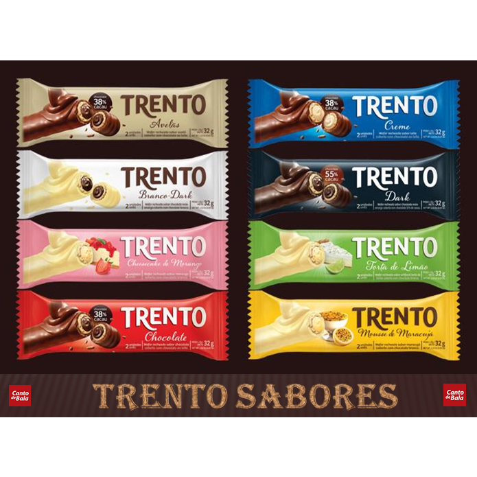 Chocolate Trento Wafer Massimo - Diversos Sabores | Shopee Brasil