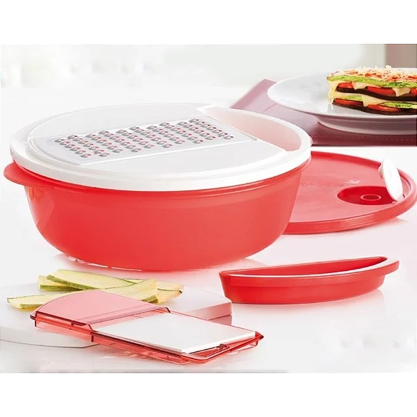 Tupperware Prática Dinâmica Importada 3L Vermelha | Shopee Brasil