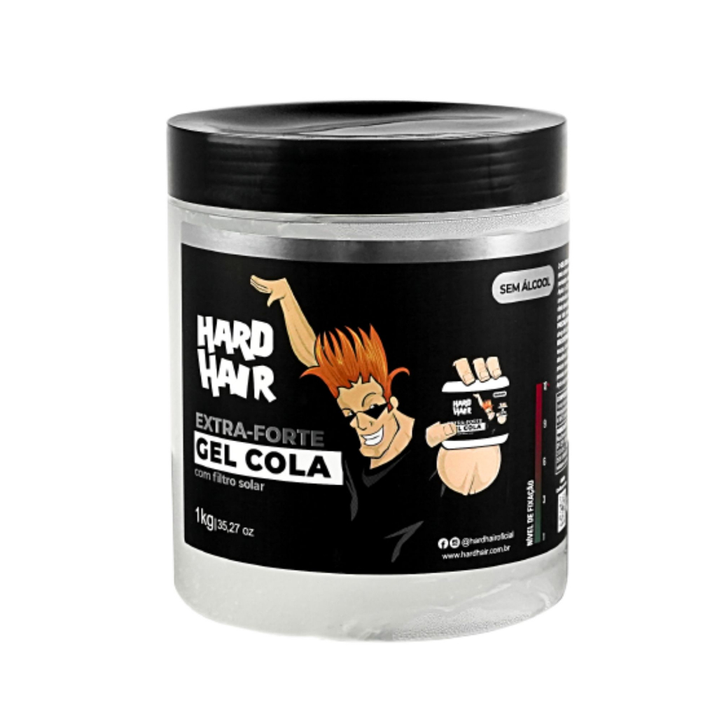 Gel Cola Incolor Hard Hair 1kg Un | Shopee Brasil