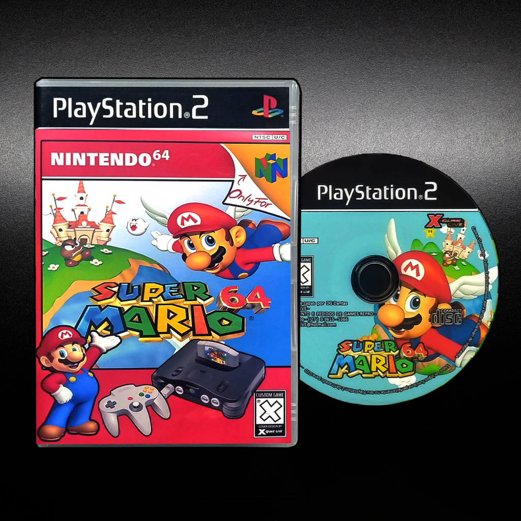 Mario 64 - Português - Game Repro Ps2 / Play 2 Copy Patch Retro ...