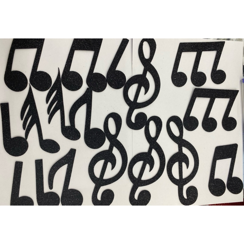 kit com 17 painéis de Eva notas musicais, clave de sol | Shopee Brasil