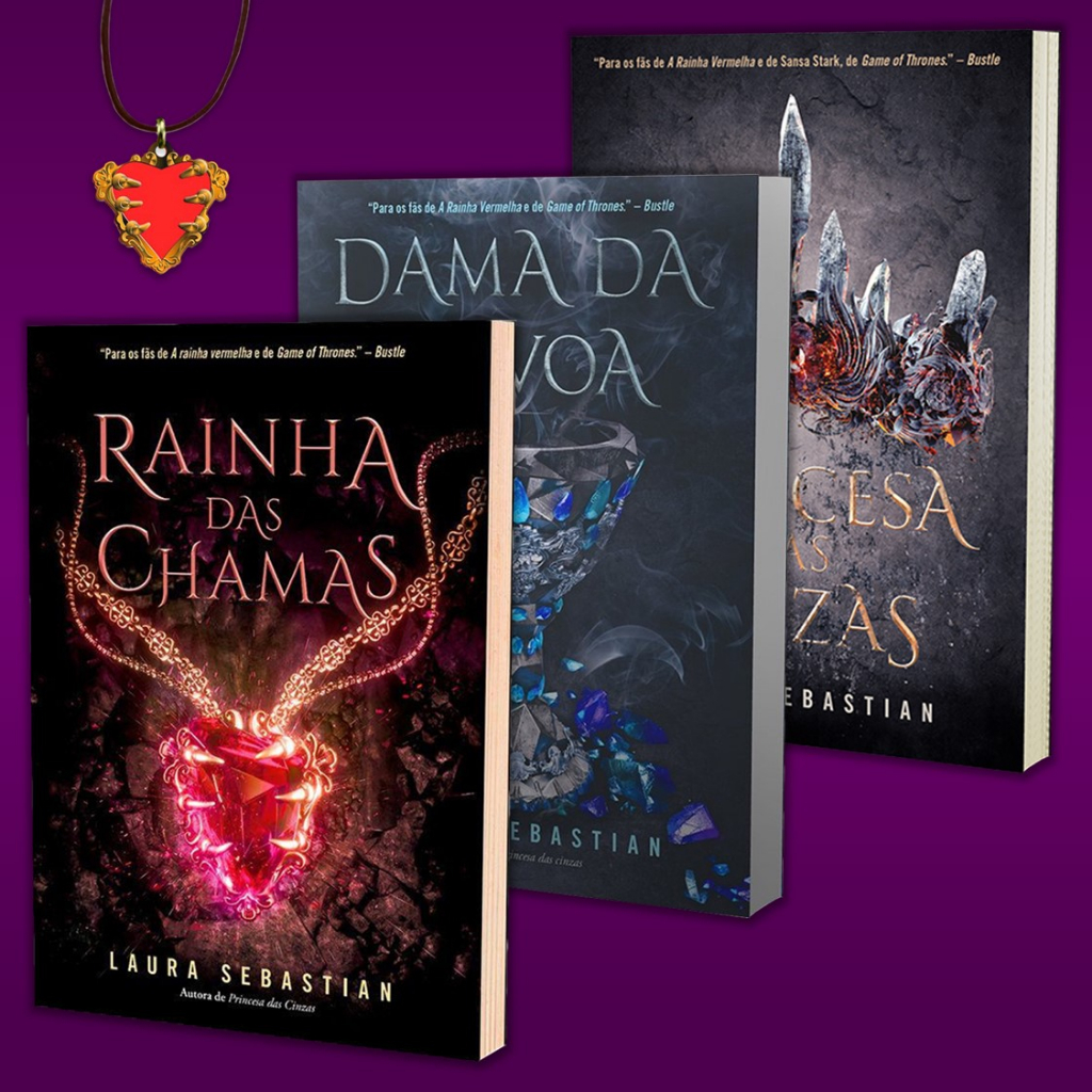 Livro - Trilogia Princesa Das Cinzas - Acompanha Colar - Laura Sebastian (Novo e Lacrado ...