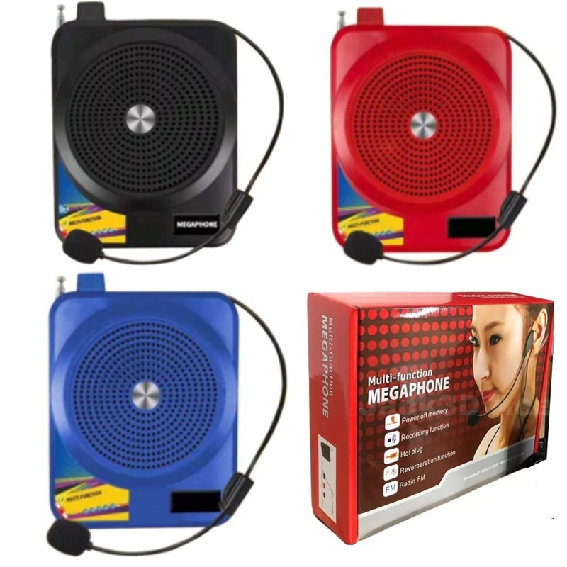 MICROFONE AURICULAR MULTIFUNCIONAL MEGAPHONE WU-K8A C/AMPLIFICADOR ...