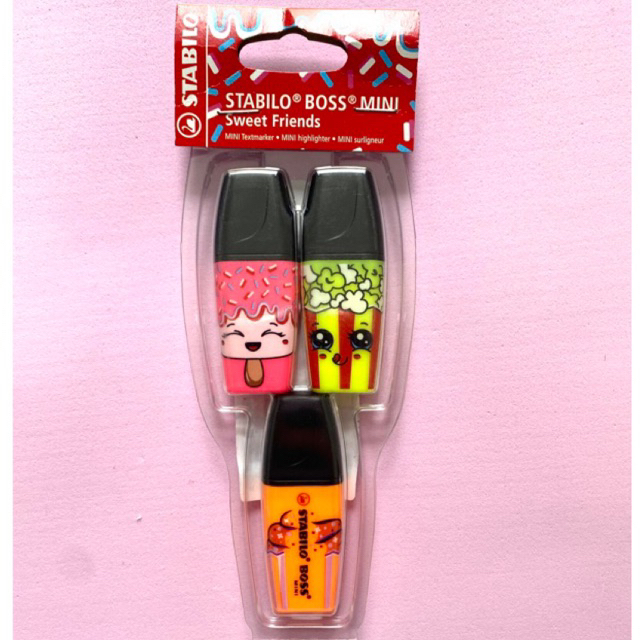 Kit de Mini Stabilo Boss Edição Nova 3 Cores | Shopee Brasil